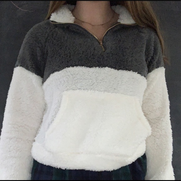 Sweaters | Fuzzy Quarter Zip | Poshmark